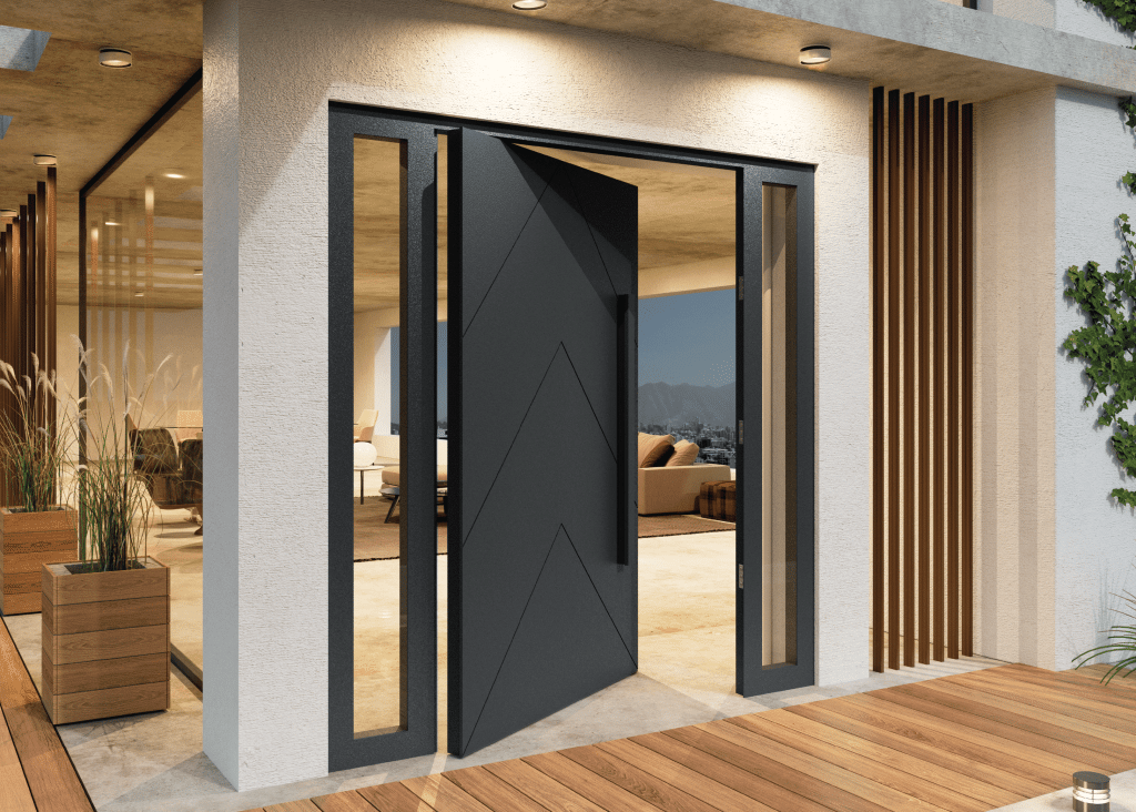 Puertas entrada y peatonales pivotantes | Framalux